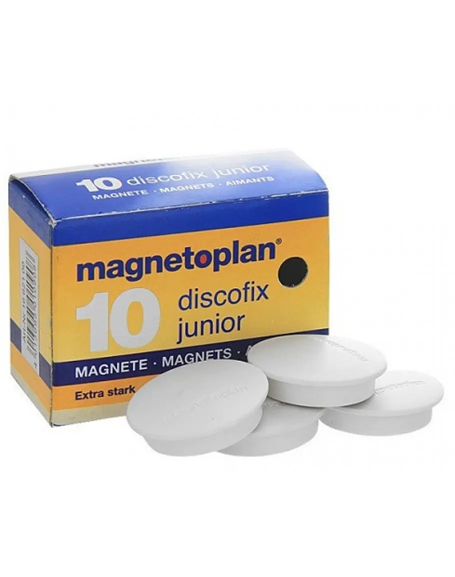 Магніти круглі Discofix Junior 34/1.3 білі в наборі 10шт (1662100 ...